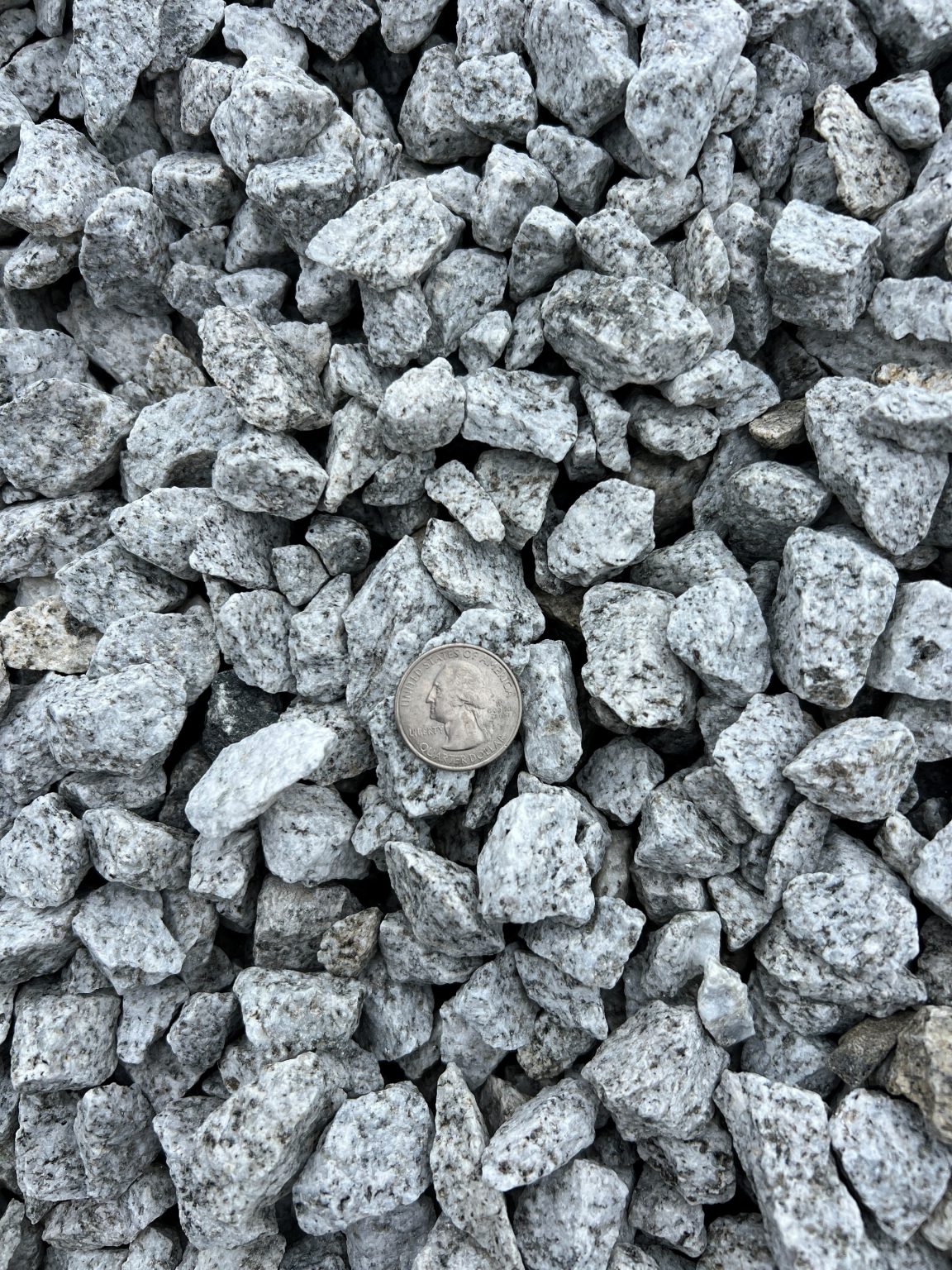 Washed Light Grey Crushed Granite - WJ Graves