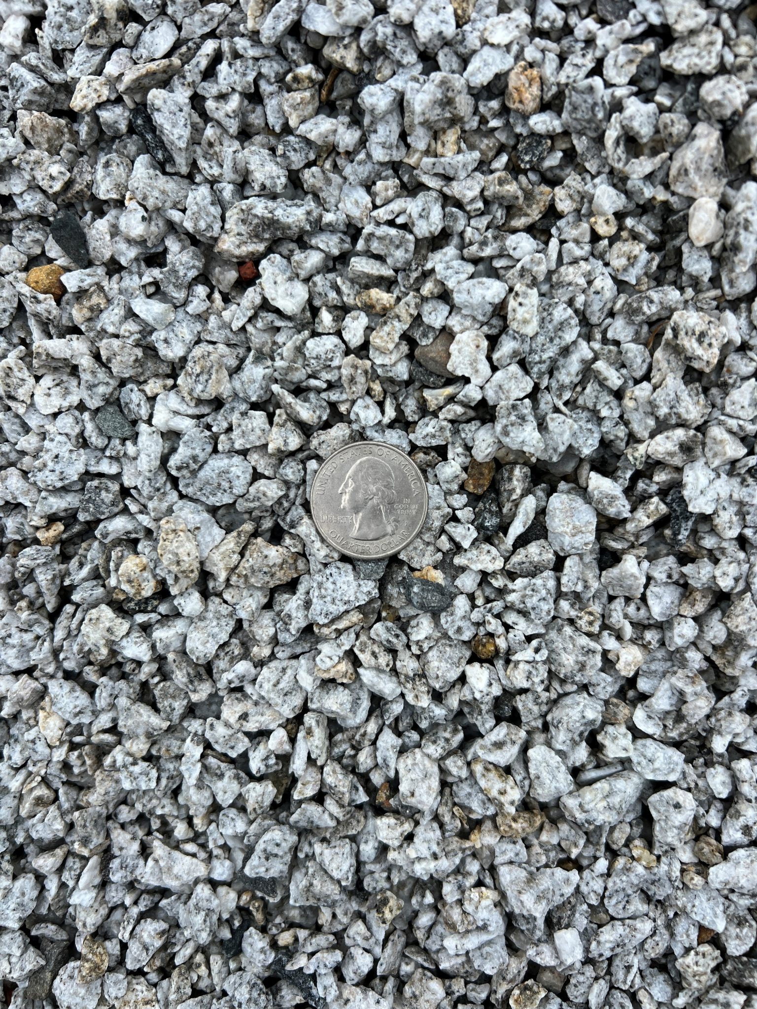 Washed Light Grey Crushed Granite - WJ Graves